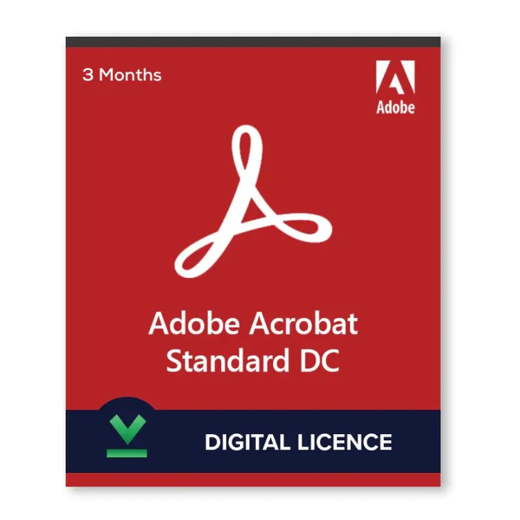 Adobe Acrobat Standard DC (PC) (1 Device, 3 Months) - Adobe Key